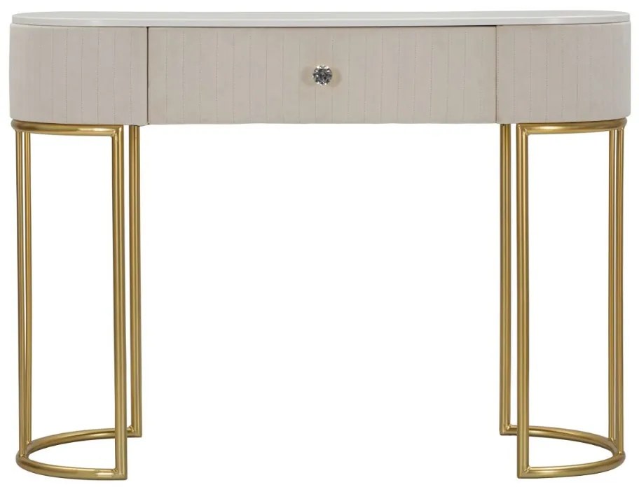 Designová konzole Hadassah 100 cm krémová