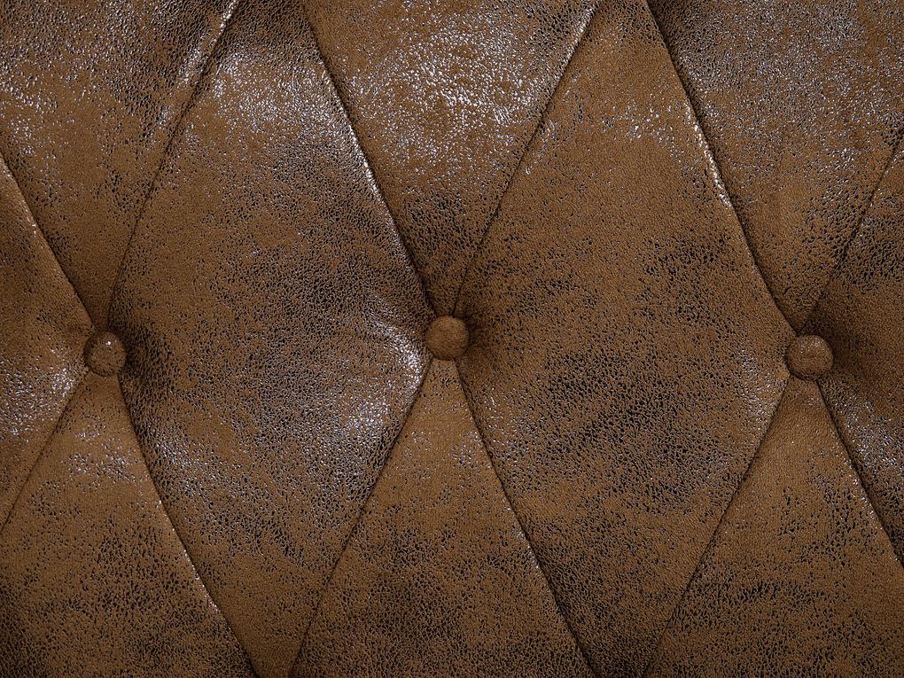 Postel čalouněná imitací kůže 180 x 200 cm CAVAILLON Beliani