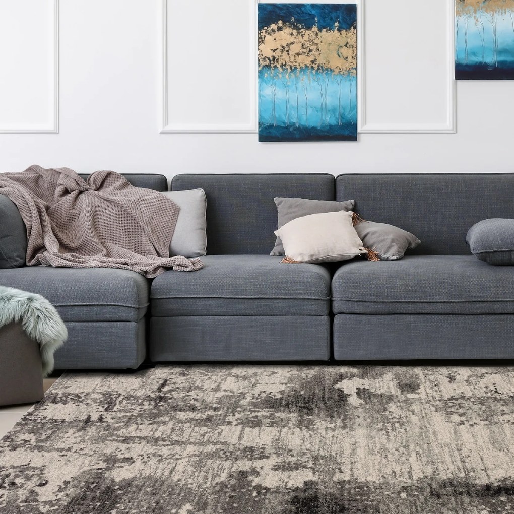 Tribeca Design Kusový koberec Dinamo Mirage Charcoal Rozměry: 120x170 cm