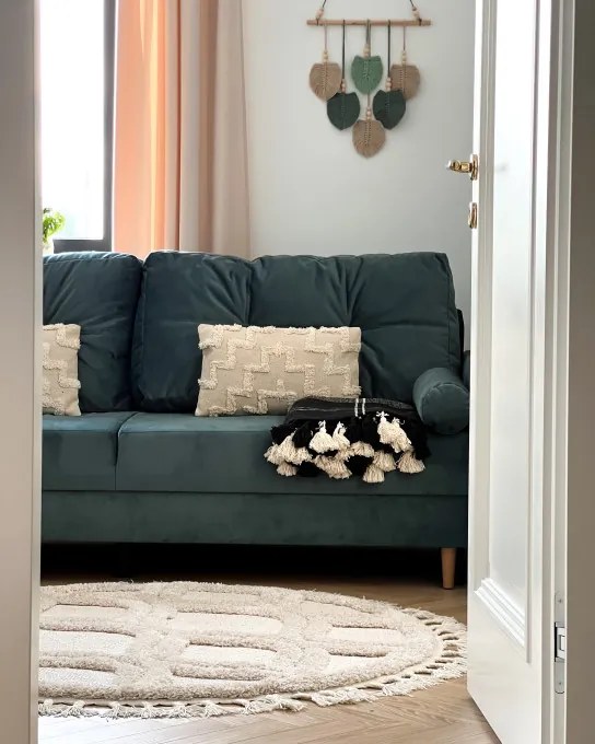 Koberec BERBER 7063 sloní kost kruh
