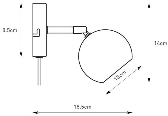 Markslöjd 108985 - Nástěnné bodové svítidlo POP 1xGU10/7W/230V zelená