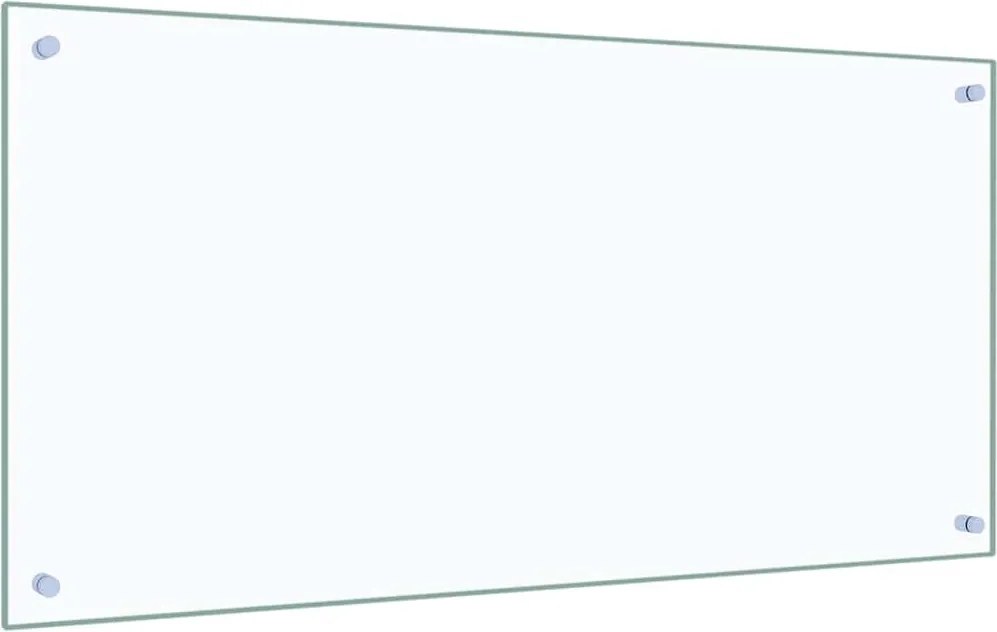 Kuchyňský panel průhledný 100 x 50 cm tvrzené sklo 249476