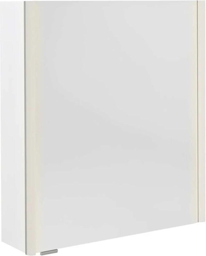 Sapho Alix - Zrcadlová skříňka s LED osvětlením 66x70x18 cm, 2x dvířka, P/L, bílá AX166-0030