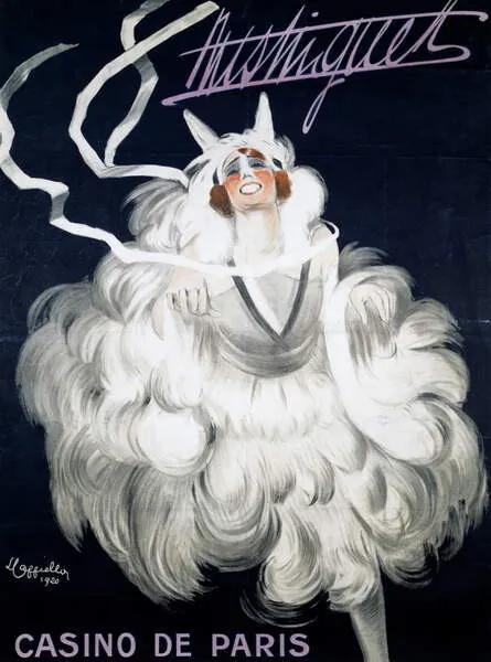 Cappiello, Leonetto - Obraz, Reprodukce - Mistinguett (1872-1956) at Casino de Paris, 1920, poster illustrated by Leonetto Cappiello , France, 20th century