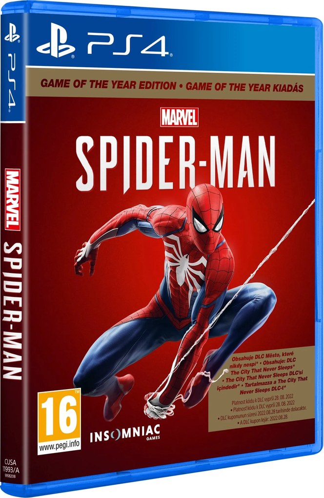 Hra na konzoli marvels spider-man goty - ps4