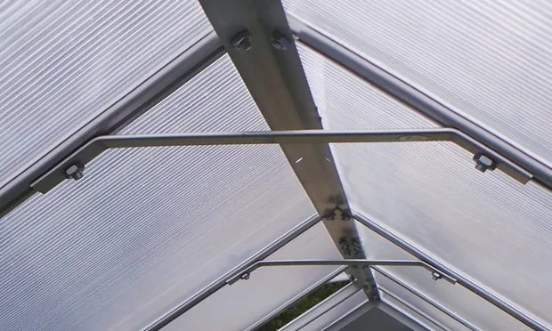 Jurhan & Co.KG Germany Zahradní skleník z polykarbonátu Aluminium M3 250 x 190 x 190 cm