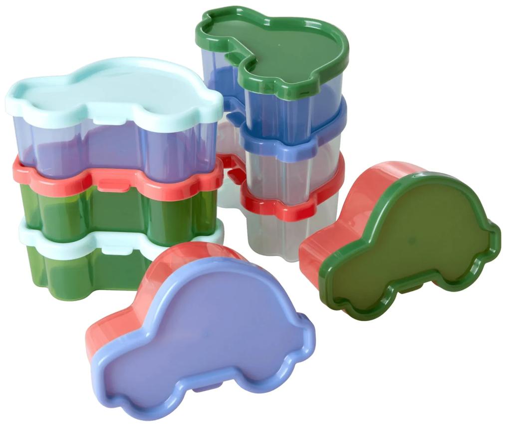 rice Dětské krabičky na jídlo Cars - Set 8 ks, multi barva, plast
