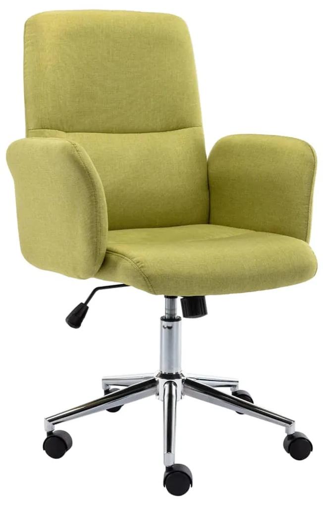 323241 vidaXL Kancelářská židle zelená textil
