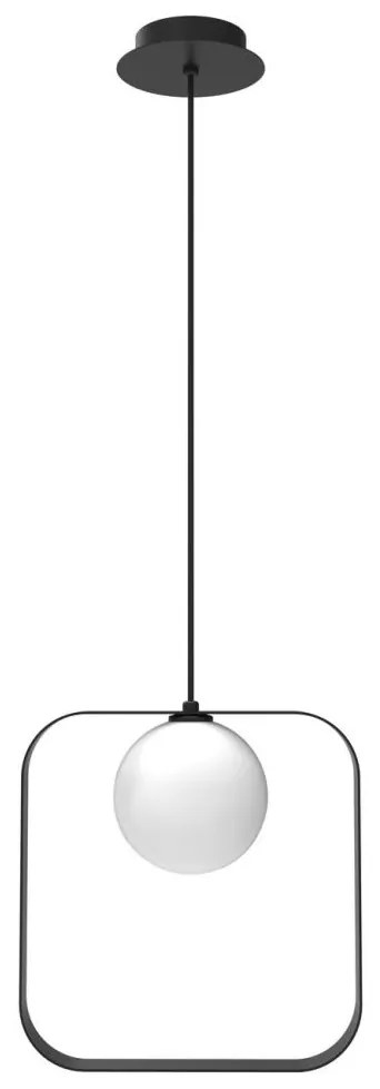 Candellux Lustr na lanku TULA 1xG9/28W/230V hranatý černá CA0693