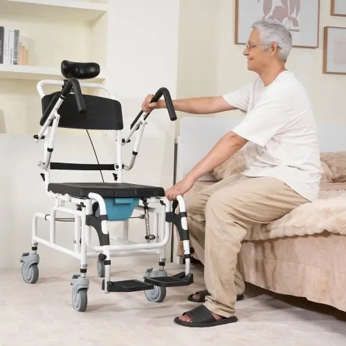Sprchový invalidní vozík 44,5 cm koupelnový z hliníkové slitiny pro zdravotně