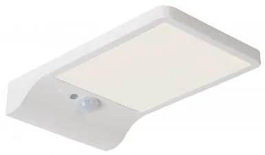 LUCIDE BASIC Wall Light Solar + Senzor pohybu, White, venkovní svítidlo