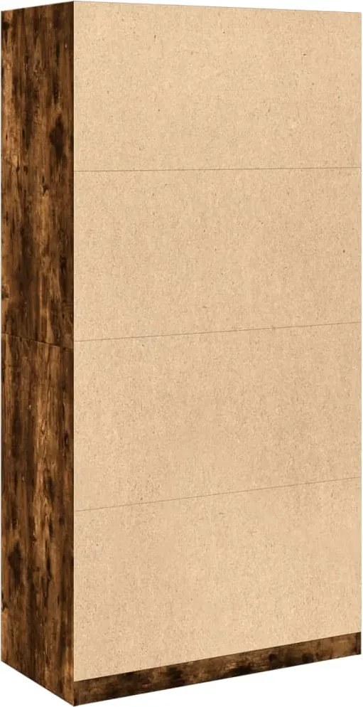 Šatní skříň kouřový dub 100 x 50 x 200 cm kompozitní dřevo 3307769