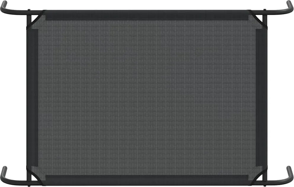 Vyvýšený psí pelíšek černý L textilen 170662