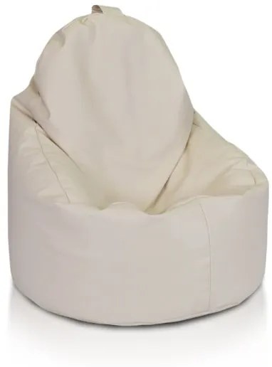 Sedací vak Yoko ekokůže / polyester TiaHome - svetlo oranžová