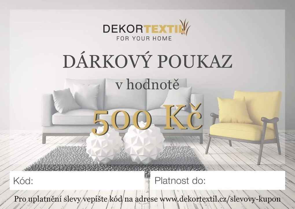 Dárkový poukaz elektronický v hodnotě 500 Kč