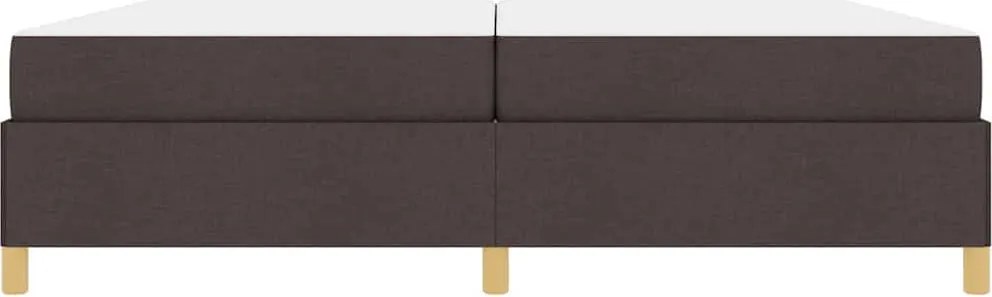 Rám postele Tmavě hnědá 200 x 200 cm textil 3398965
