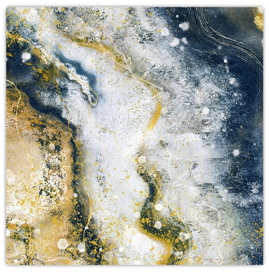 Obraz - Zlatá abstrakce (30x30 cm)