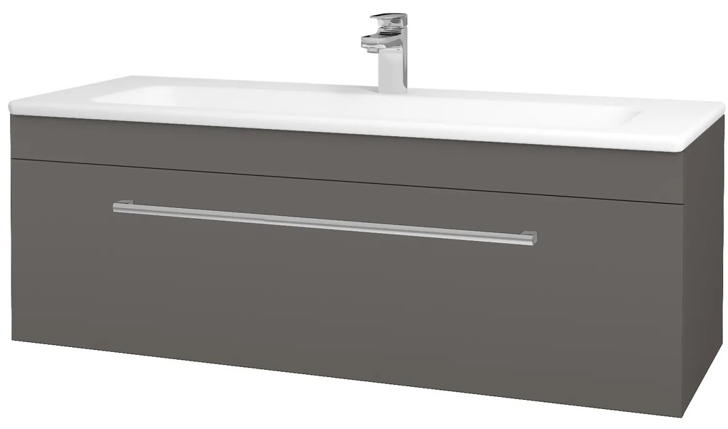 Dřevojas Koupelnová skříň ASTON SZZ 120 Varianta: D16  Beton tmavý / Úchytka T02 / D16 Beton tmavý