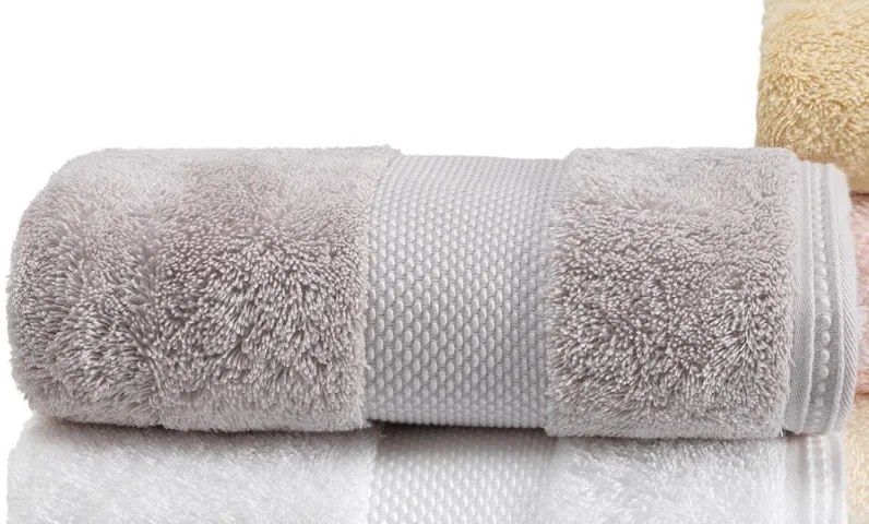 Soft Cotton Luxusní ručník DELUXE 50x100cm Světle šedá