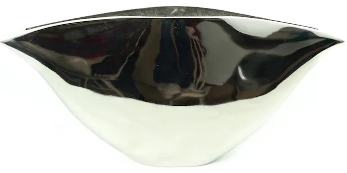 Váza Napoleon barva / provedení: stříbrná, materiál: hliník, užití: interiérové, výška do:: 30