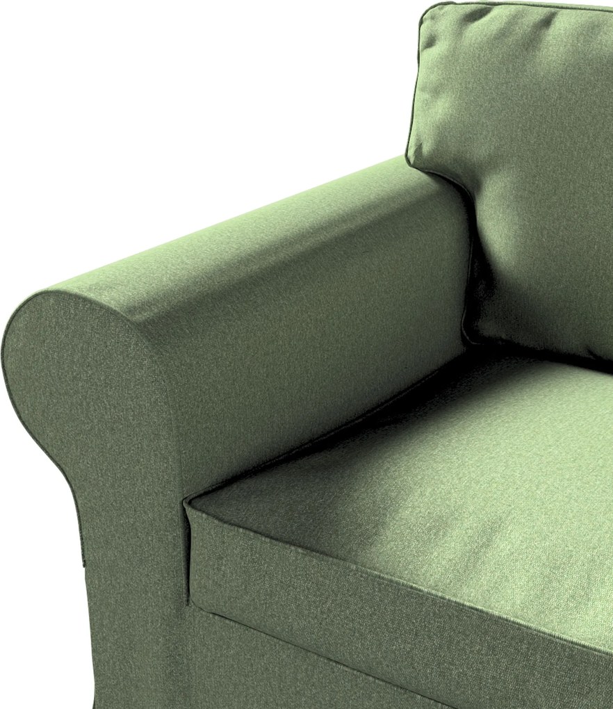 Potah na křeslo IKEA Ektorp barva zelená látka pletený vzor
