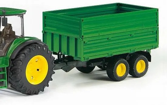 Bruder 03055 Traktor JOHN DEERE + VLEK + RADLICE