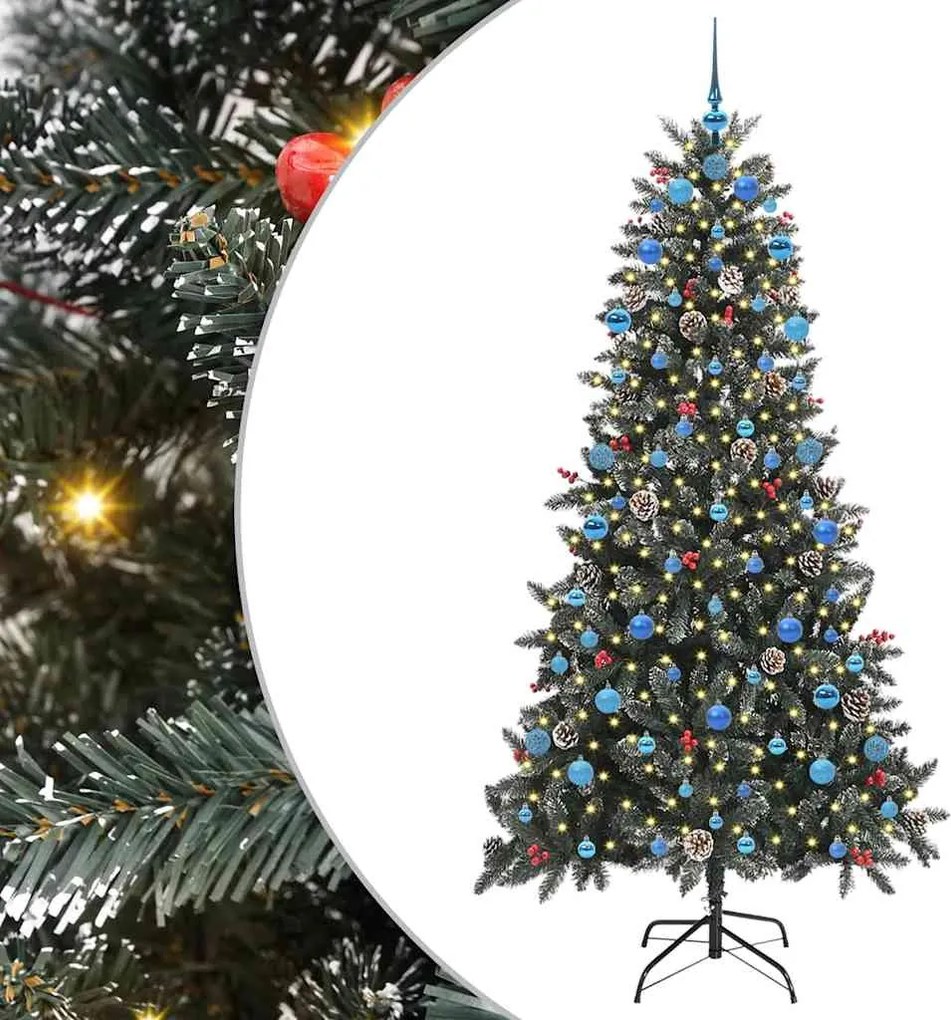Umělý vánoční stromeček Zelená 210 cm PVC, plast a ocel 3395899