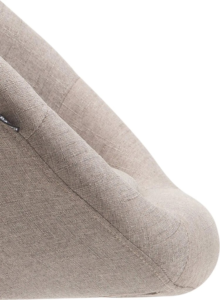 Barová židle London V2 látka černá konstrukce – taupe
