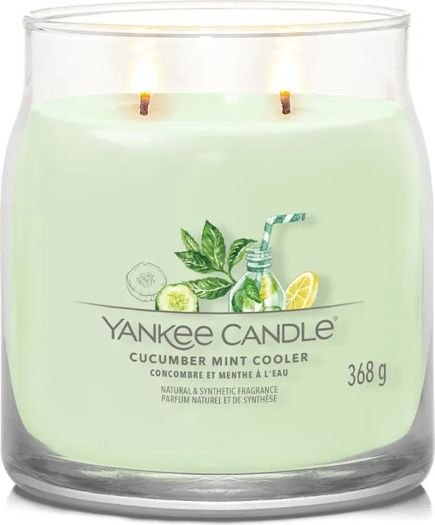 Yankee Candle Signature svíčka Cucumber Mint Cooler Velikost: střední 368 g