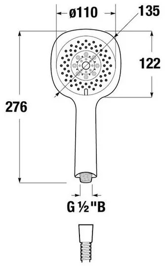 Jika Cubito Pure Ruční sprcha H3611X30044711