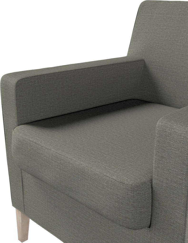 Potah na křeslo IKEA Karlstad barva šedá látka pletený vzor