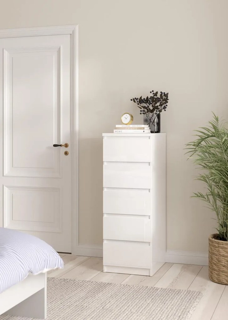 FALCO Komoda Simplicity 233 bílý lesk