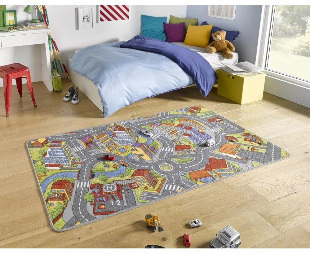 Dětský koberec Hanse Home Smart City, 90 x 200 cm