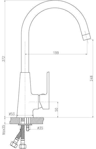 Novaservis Titania Smart Dřezová baterie, chrom 98713,0