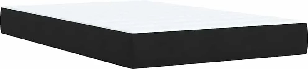 Box spring postel s matrací černá 120 x 190 cm samet 3287700