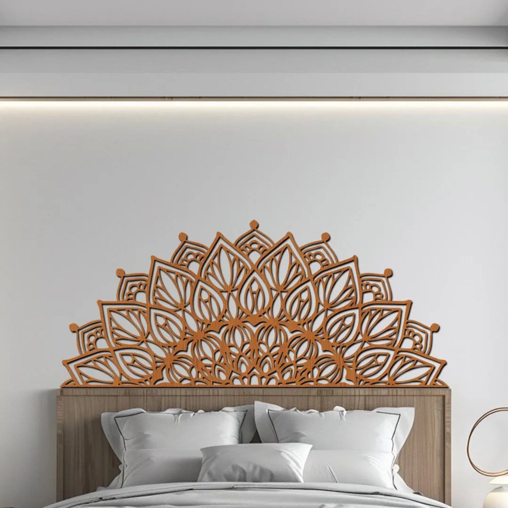 dřevo života Mandala na zeď BOHATOST k posteli Zvolte rozměr (cm): 180x78, Zvolte barvu dekoru: Třešeň