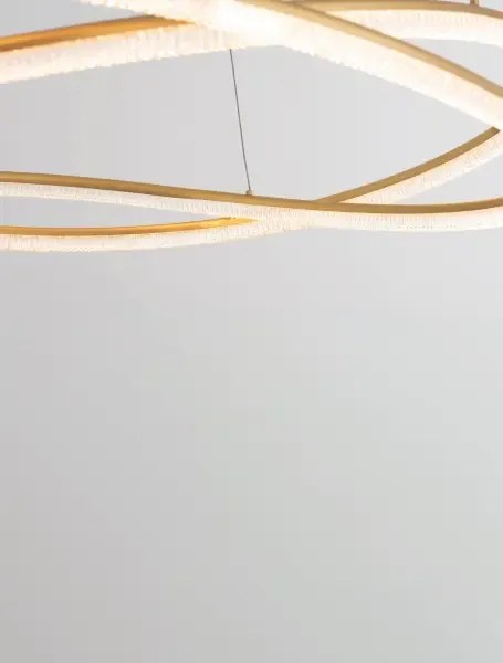 Designový lustr Ophelia zlatá