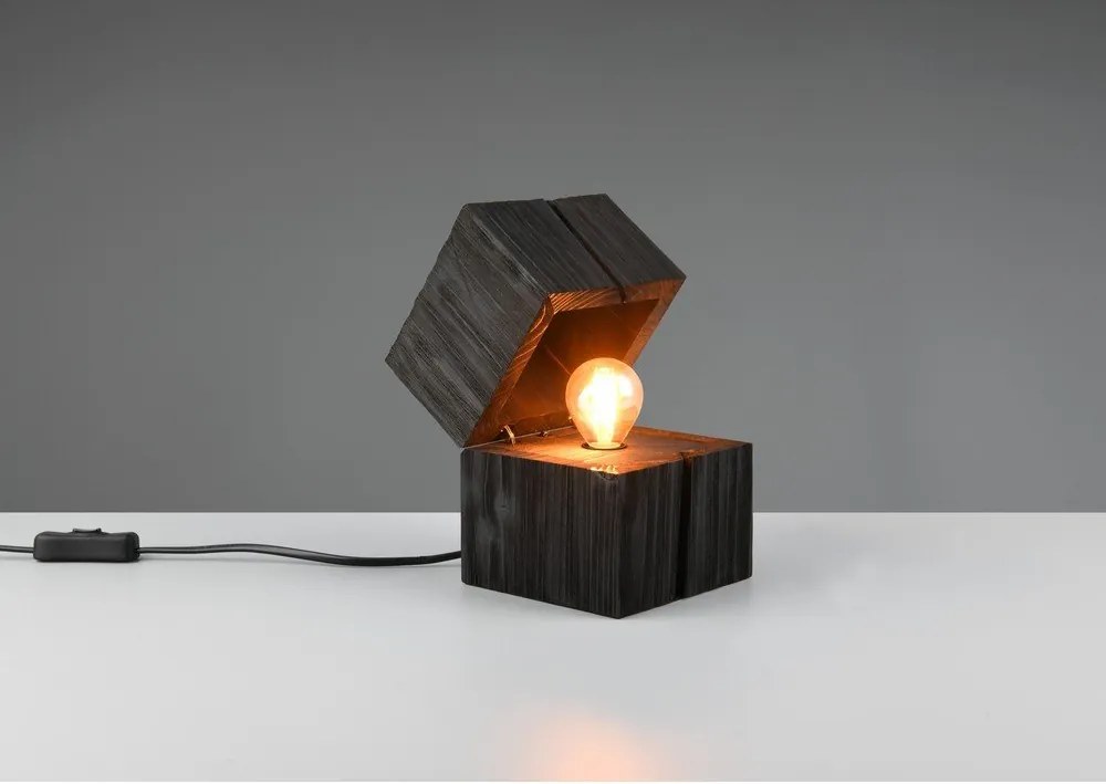 Černá stolní lampa (výška 16 cm) Treasure – Trio