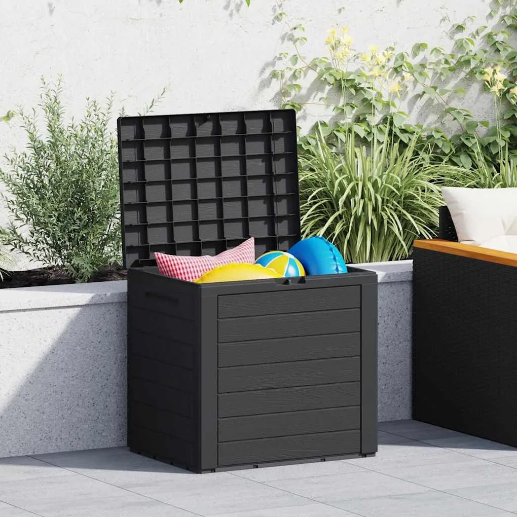 Zahradní úložný box antracitový 58,5 x 46 x 55 cm polypropylen 152195