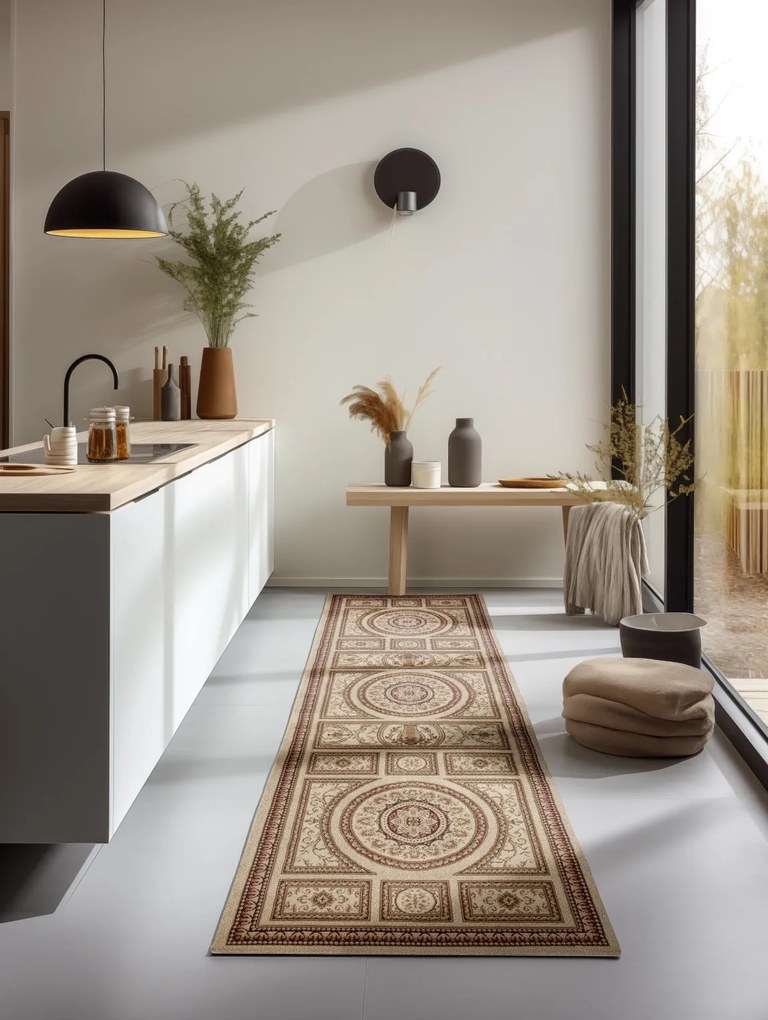 Hanse Home, Běhoun Herat 105990 Cream, 80x240, béžová, chodba / předsíň