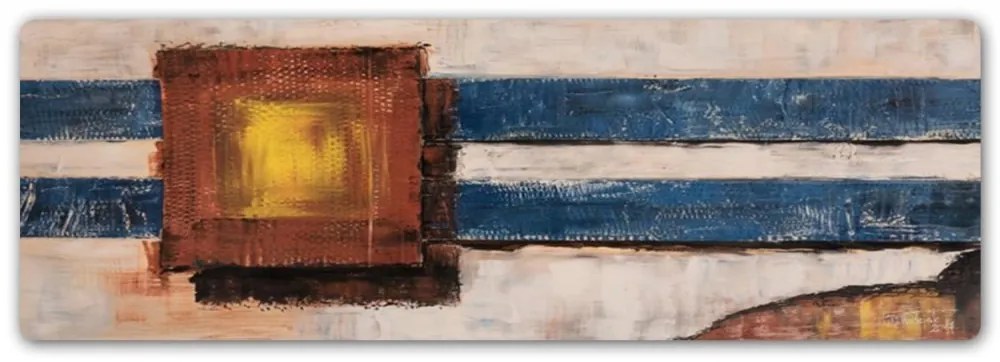 CARO Kovový obraz - Abstract 60 90x30 cm