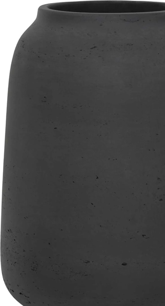 Stolní váza MONTI, sklolaminát, výška 34 cm, antracit