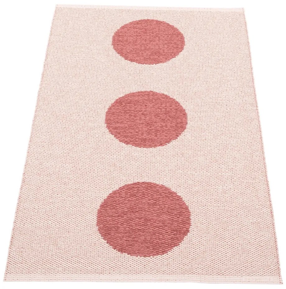 Světle červený vnitřní a venkovní koberec 70x120 cm Vera Pop Blush – Pappelina