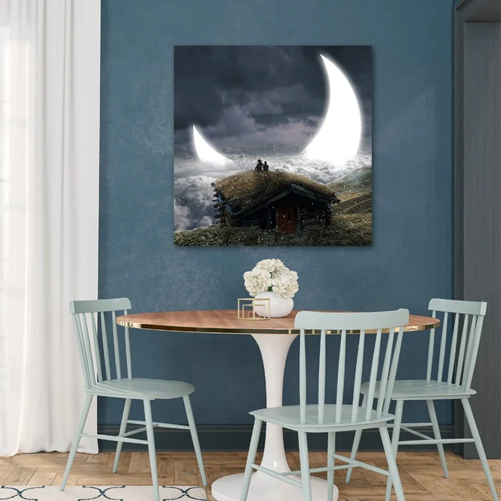 Gario Obraz na plátně Pohled na Měsíc - Zehem Chong Rozměry: 30 x 30 cm
