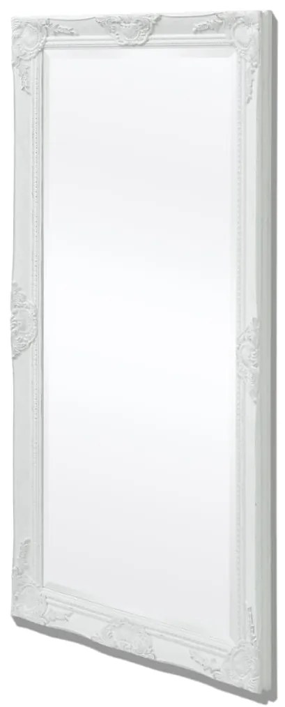 243683 vidaXL Nástěnné zrcadlo barokní styl 120x60 cm bílé