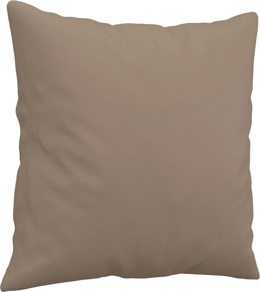 2místná pohovka s polštáři cappuccino 140 cm umělá kůže 3200934
