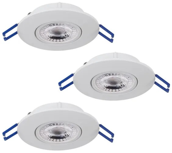 Eglo 75763 - SADA 3x LED Podhledové svítidlo ZUJAR LED/3,4W/230V bílá