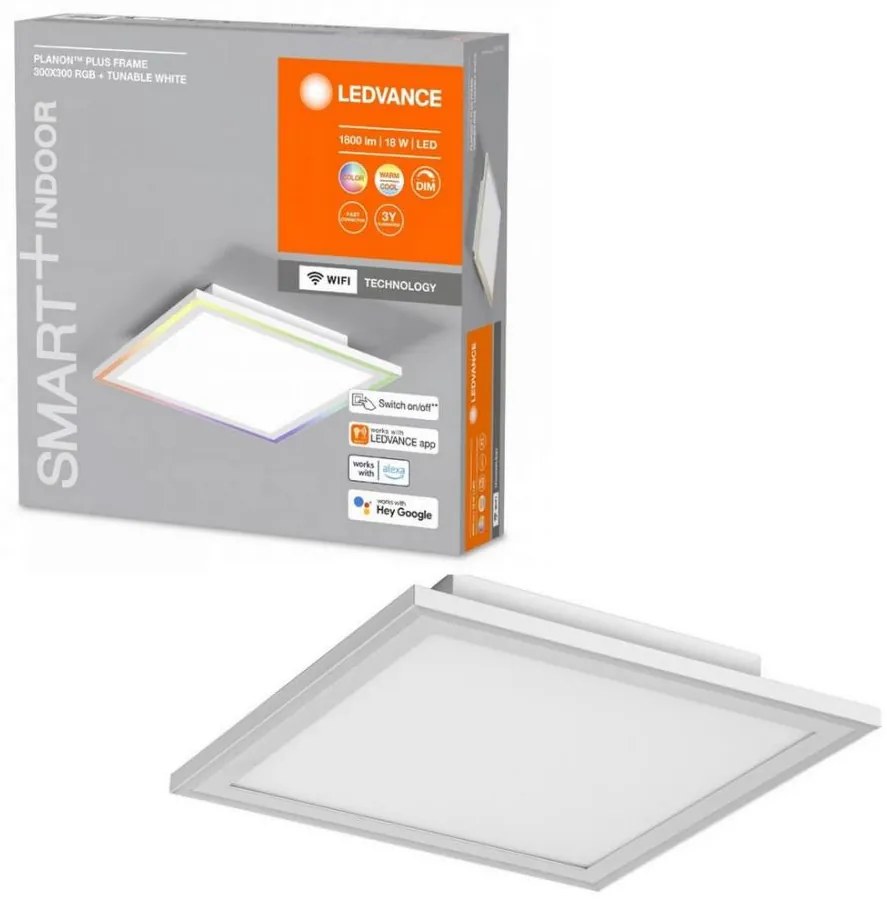 Ledvance- LED RGBW Stmívatelné stropní svítidlo SMART+ PLANON LED/18W/230V Wi-Fi