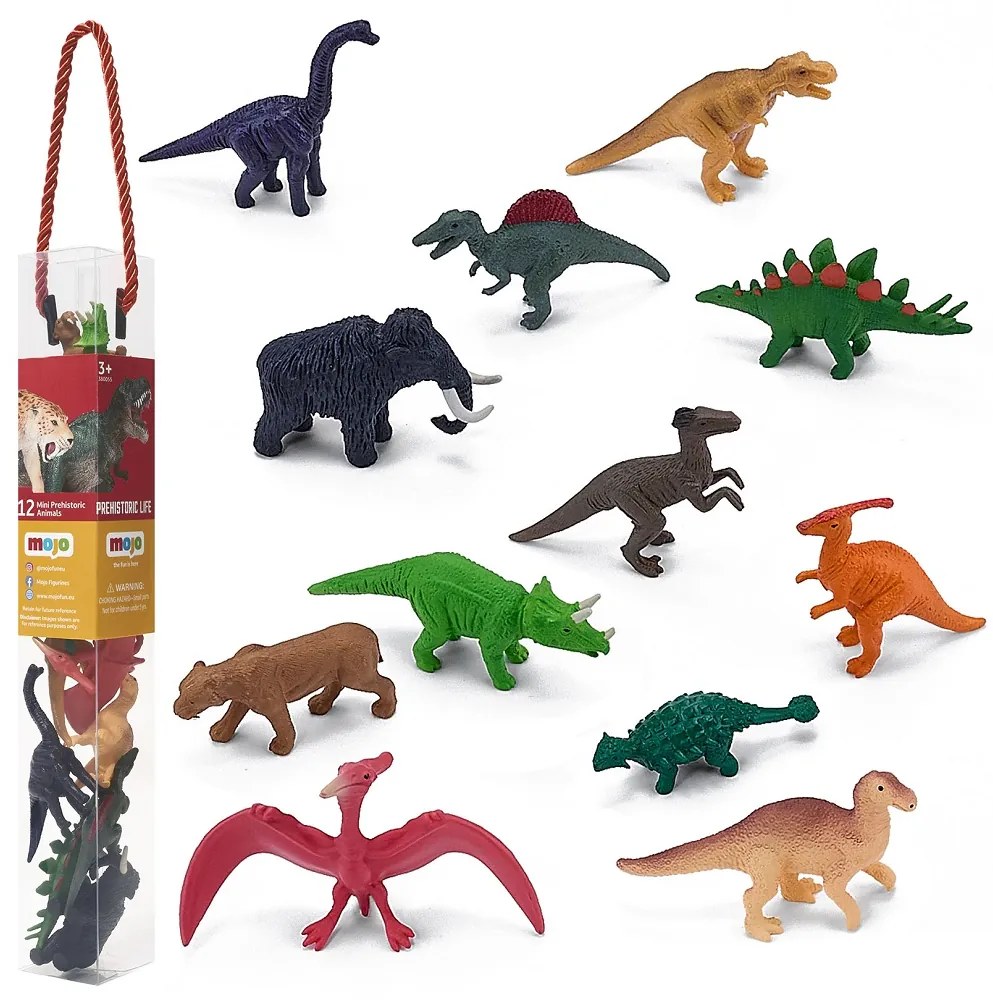 Mojo Mini svět Prehistorická zvířátka 12 ks