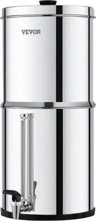 Gravitační vodní filtr z nerezu 8,5 l se 2 filtry – k8626